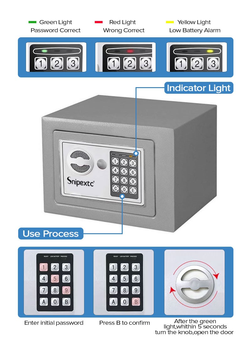 Snipextc | 2.5Kg Solid Steel Electronic Built-in Indicator Lights ...